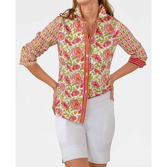 Gretchen Scott Designs | Tops | New Gretchen Scott Boyfriend Shirt In ...